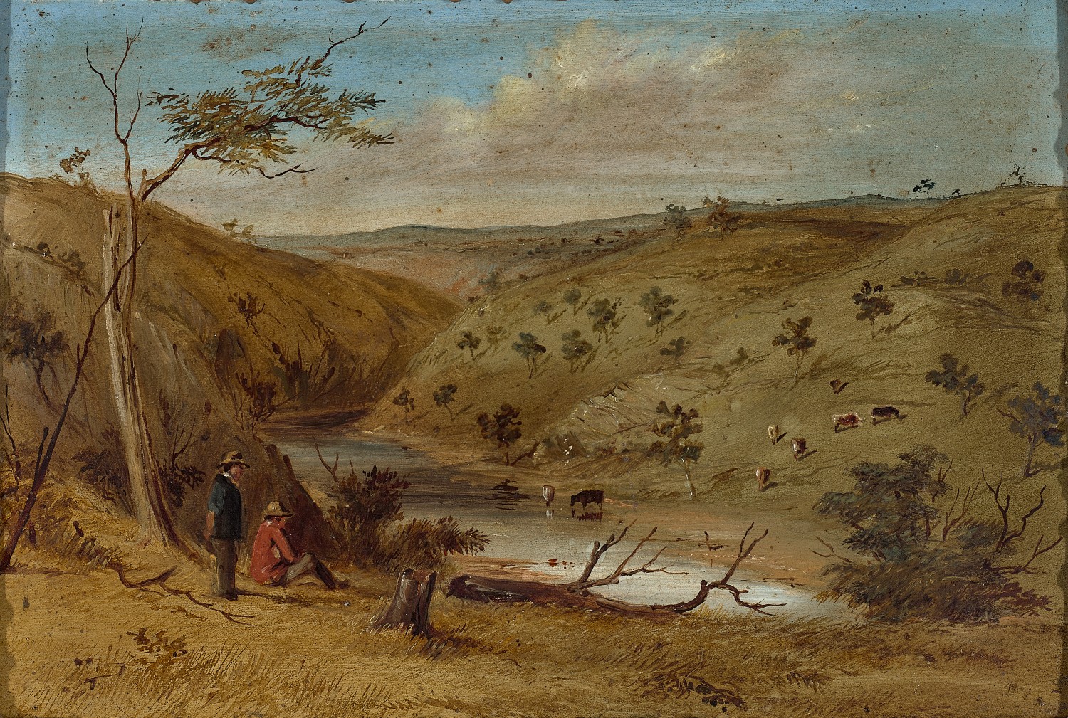 On the Barwon River above Fyansford, Victoria, 1855 | Deutscher and Hackett