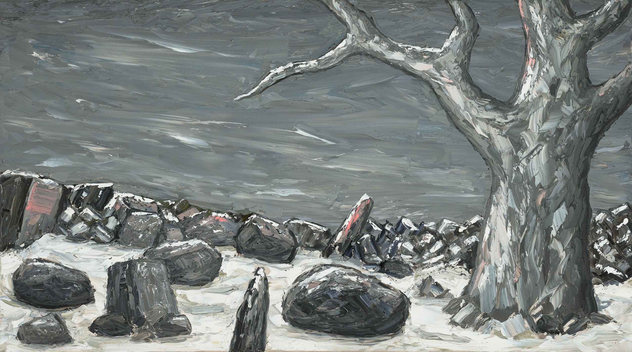 PAINTING (SNOW SCENE - GREY TREE), 2006 | Deutscher and Hackett